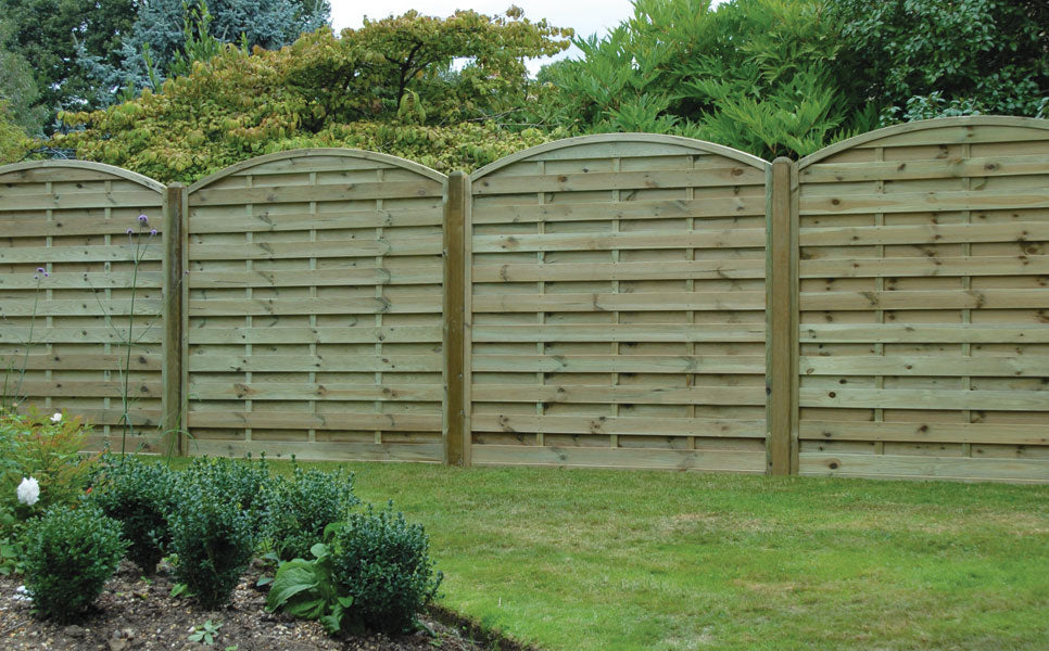 Arched Horizontal Timber Fence Panel – East Ferry Timber